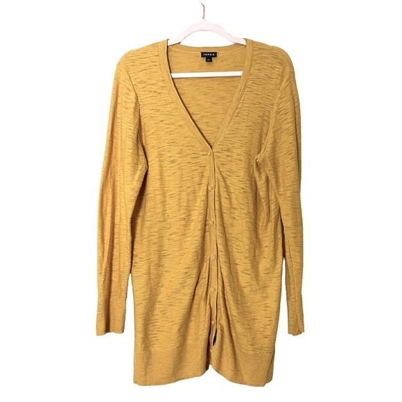 torrid | Sweaters | Torrid 2 Cardigan Boyfriend Mustard Yellow Button ...